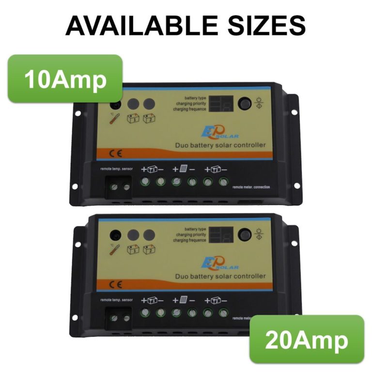 Dual Battery Solar Controllers / Regulators